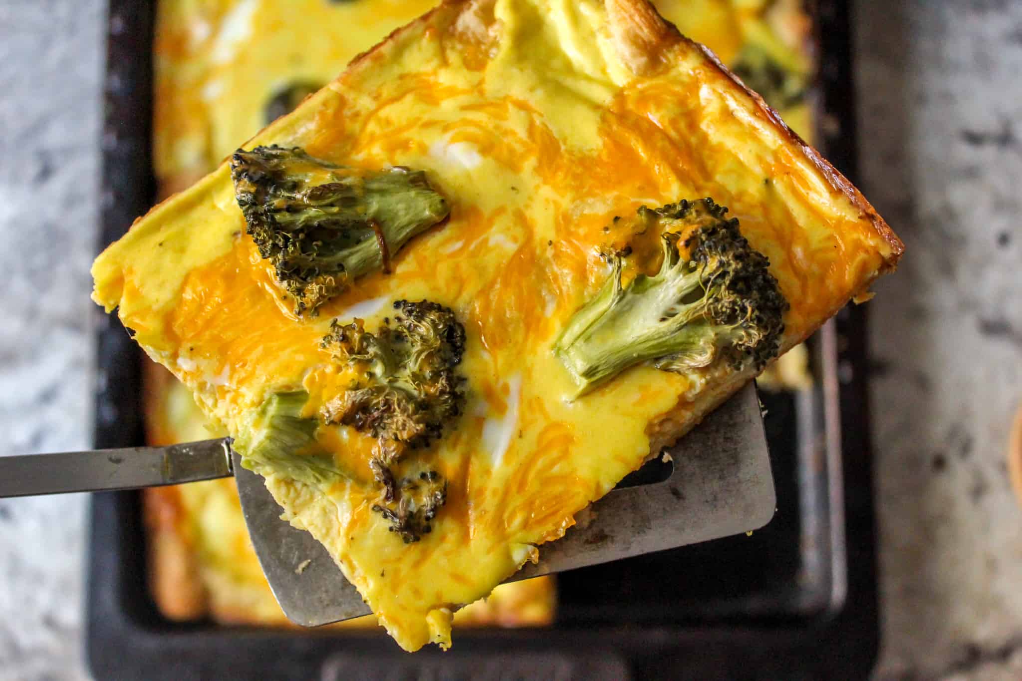 Sheet Pan “Quiche” with Leftover Veggies and Protein