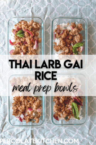 Meal Prep Recipes for Beginners: Thai-Style Larb Gai Rice Bowls